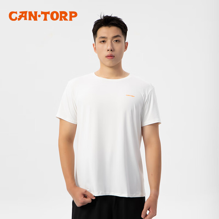 肯拓普（CAN·TORP）夏季薄款短袖t恤男女款运动体恤速干跑步吸汗宽松透气上衣 【K422957008白色】 L【图片 价格 品牌 报价】-京东