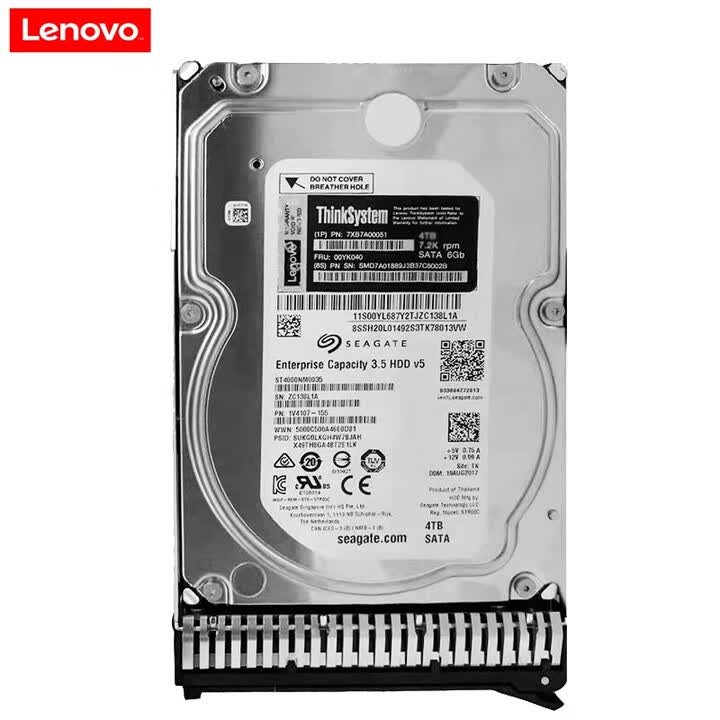 LENOVO THINKSMART联想服务器硬盘 System X86专用含支架存储机械专用硬盘 6T 7.2K SATA编号：00YK041 ...