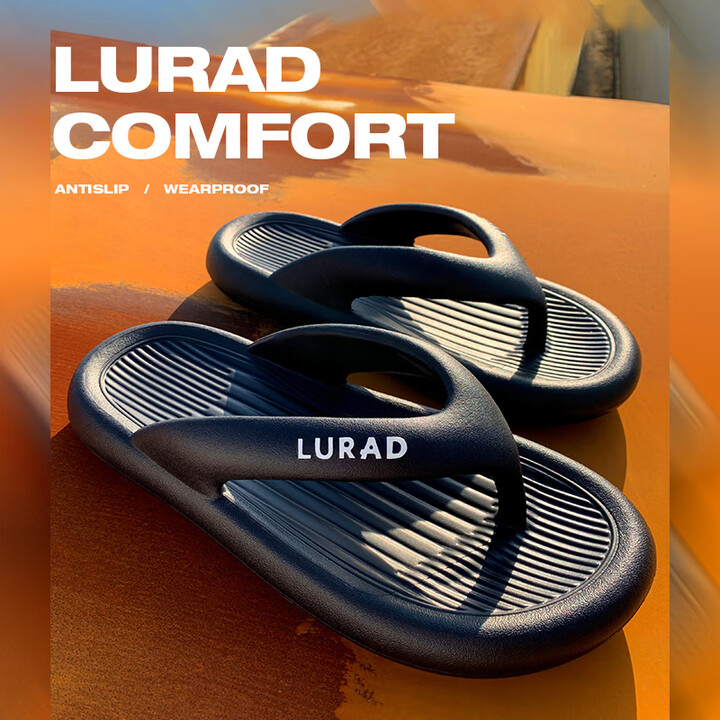 路拉迪夏季人字拖男防滑夹脚凉拖鞋情侣时尚软底夹拖耐磨沙滩鞋女 黑色 245mm (适合37-38码）【图片 价格 品牌 报价】-京东
