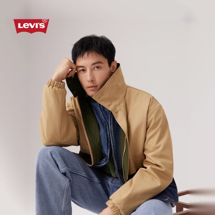 Levi's李维斯新款男士拼接撞色宽松双面穿底特律夹克外套 蓝褐/绿色 001HW-0000 XL【图片 价格 品牌 报价】-京东