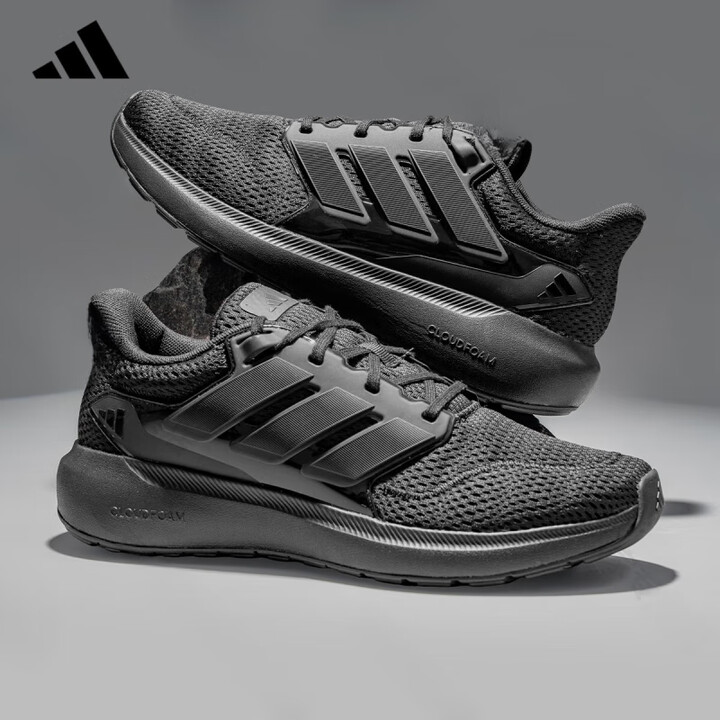 【阿迪达斯IE8898】阿迪达斯 （adidas）春夏缓震运动鞋男鞋网面透气跑步鞋黑色休闲鞋子 uk6码39【行情 报价 价格 评测】-京东