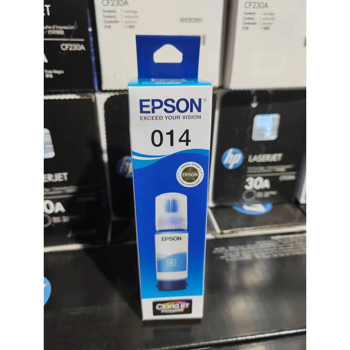 EPSON爱普生原装L8168 L8188墨水打印机墨盒013 014黑色 彩色灰色 原装爱普生014青色墨水 70ML【图片 价格 品牌 ...