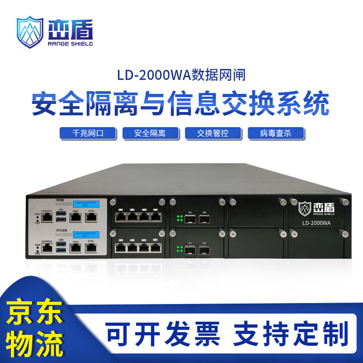 【峦盾（Range shield）LD-2000WA】峦盾（Range shield）LD-2000WA国产化2U万兆网闸4万兆光口6G吞吐双 ...