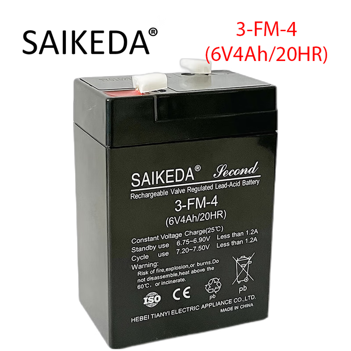 SAIKEDA赛克达3-fm-4(6v4ah/20hr)儿童电动车铅酸蓄电池安全续航好 6v4ah蓄电池【图片 价格 品牌 报价】-京东