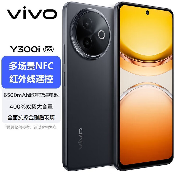vivo Y300i 全新5G全网通 手机vivo x新机2025上市 + AI手机 C口快充 Y300i 墨玉黑 12GB+512GB（晒单 ...