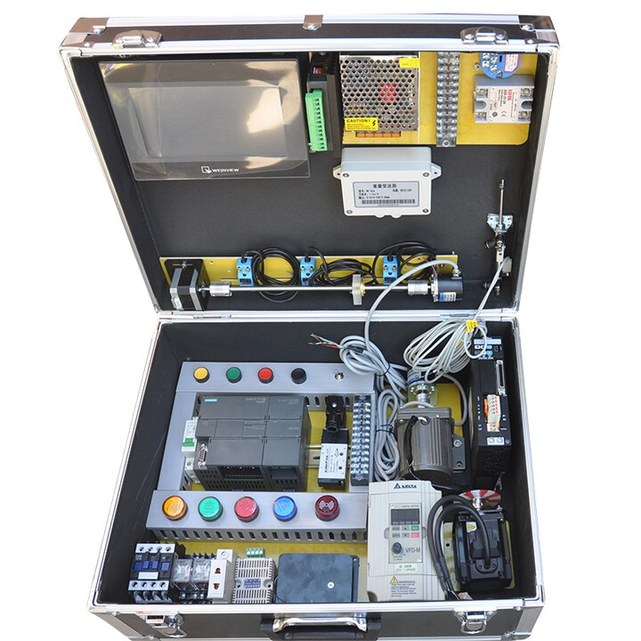 PLC学习机箱 plc学习机含教学含培训S7-200 SMART PLC试验 基础款 224XP+昆仑4寸带网口+线上班+答疑+案例【图片 ...