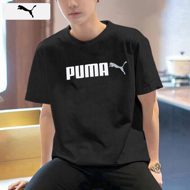 彪马（PUMA）t恤男装 25夏季新款运动透气上衣纯棉舒适休闲时尚圆领短袖男女 691341-01/绅士黑/100%纯棉 L 180【推荐体重140-160斤】【图片 价格 品牌 报价】-京东