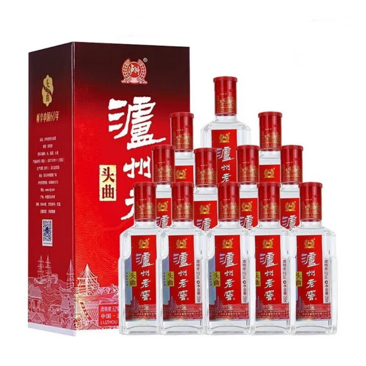泸州老窖（LUZHOULAOJIAO）头曲系列 泸州老窖头曲/柔雅 52°500ml浓香型白酒 无礼袋 52度 500mL 6瓶 头曲【图片 价格 品牌 报价】-京东