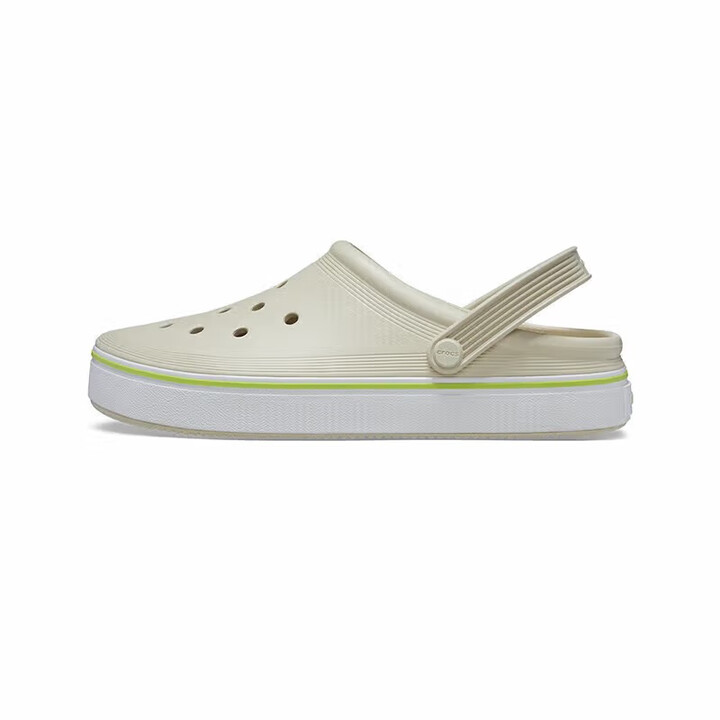 【卡骆驰（crocs）208371-001】卡骆驰（crocs）平板洞洞鞋Clog男女沙滩鞋凉拖鞋 骨白 37 【行情 报价 价格 评测】-京东