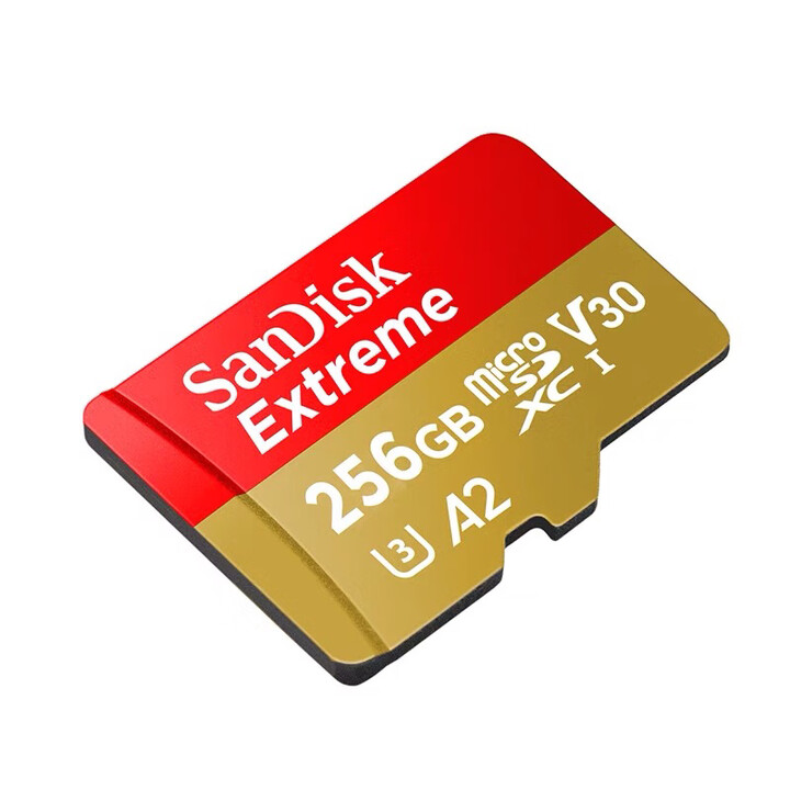 闪迪（SanDisk）TF卡SDSQXA1 3264G128G 256G 512G高速4K运动相机无人机读190 TF极速 256GB【图片 ...