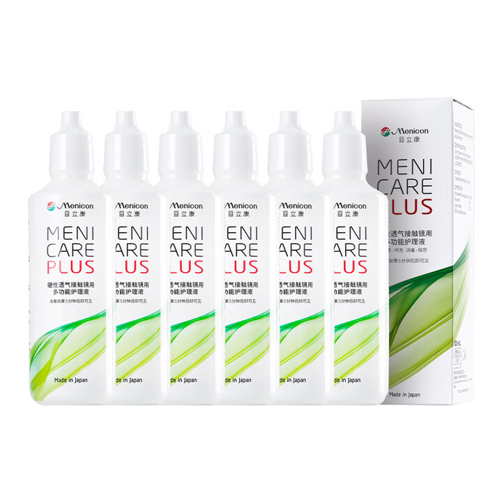 美尼康AB液RGP硬性隐形眼镜护理液角膜塑形性ok镜目立康除蛋白液 120ml*6【图片 价格 品牌 报价】-京东