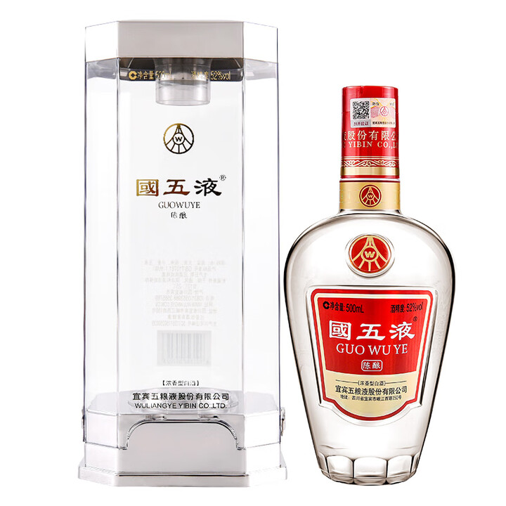 五粮液股份 浓香型白酒 国五液 52度 500mL 1瓶 单支装【图片 价格 品牌 报价】-京东