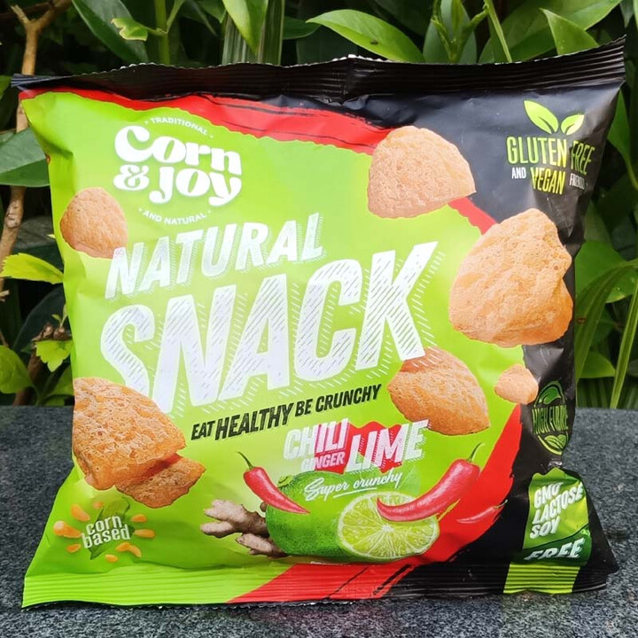 索迪Corn&Joy corn based chips匈牙利进口玉米脆薯片膨化食品零食40g Chili cinger lime辣椒柠檬生姜 ...