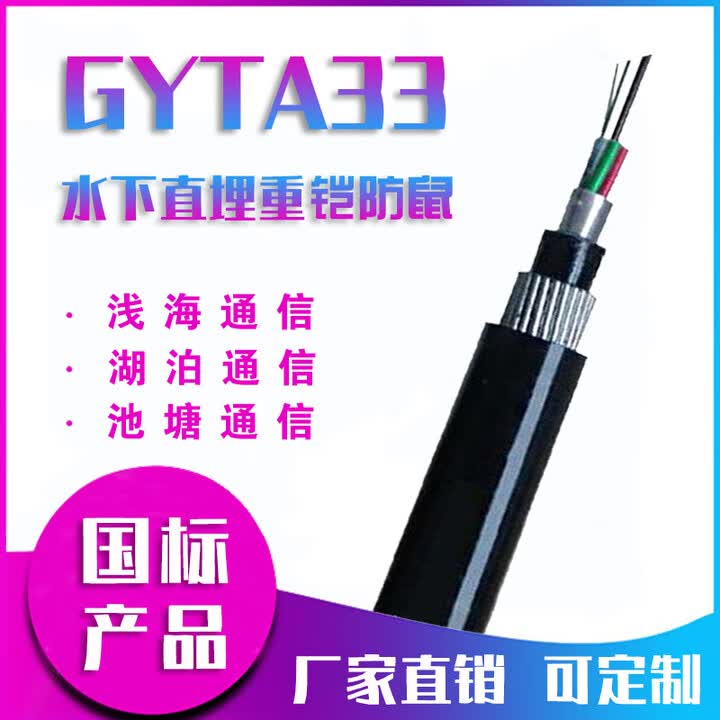 12芯GYTA33水下钢丝铠装光缆GYTA33-24B1 8芯16芯36芯48芯 GYTA33-16B1【图片 价格 品牌 报价】-京东