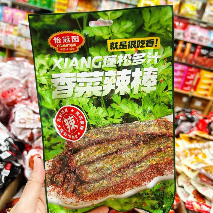 怡冠园6包怡冠园香菜辣条88g辣丝香菜面卷蓬松新口味休闲零食 香菜辣条88g*6包【图片 价格 品牌 报价】-京东