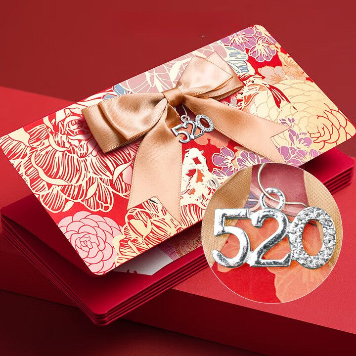 生日快乐折叠红包新款创意七夕礼物通用升学利是封万元 数字520 52卡位(可放5200元)【图片 价格 品牌 报价】-京东