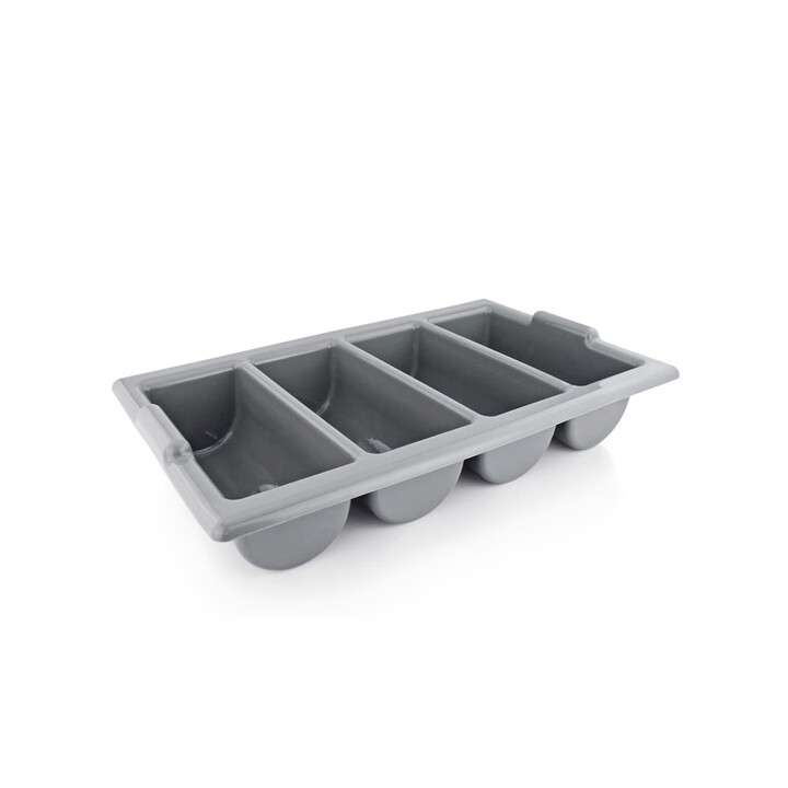 三栖虎刀叉收纳盒西餐厅收纳架餐车配套餐具盒厨房刀叉勺盒塑 新款四格(灰色)【图片 价格 品牌 报价】-京东