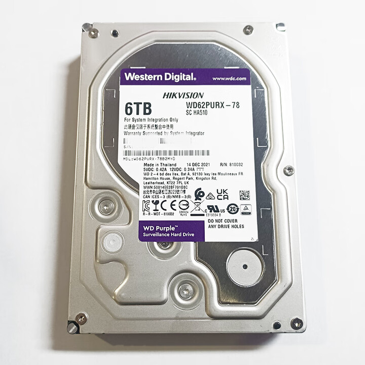 /海康威视 WD6T硬盘WD63PURU-78 WD63HKVS-78监控盘 WD63HKVS-78(标配) 6TB【图片 价格 品牌 报价】-京东