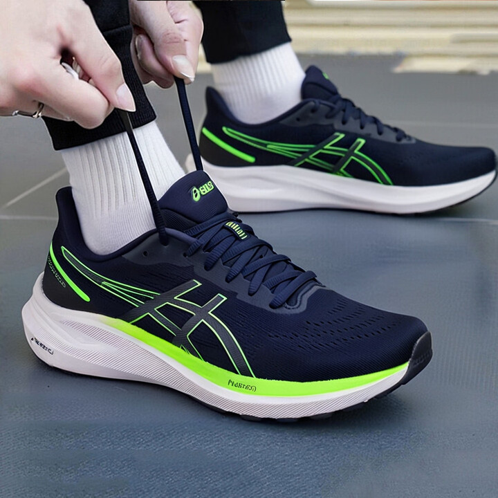 【亚瑟士跑步鞋】亚瑟士（asics）跑步鞋男 GEL-KINJO 2缓震舒适透气低帮休闲运动鞋 蓝绿 41.5【行情 报价 价格 评测】-京东