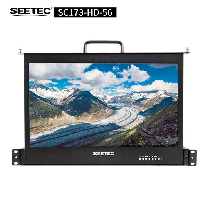 视瑞特（SEETEC）SC173-HSD-56 17.3" 1RU抽屉式机柜监视器 IPS屏全高清1920x1080 SC173-HSD-56 ...