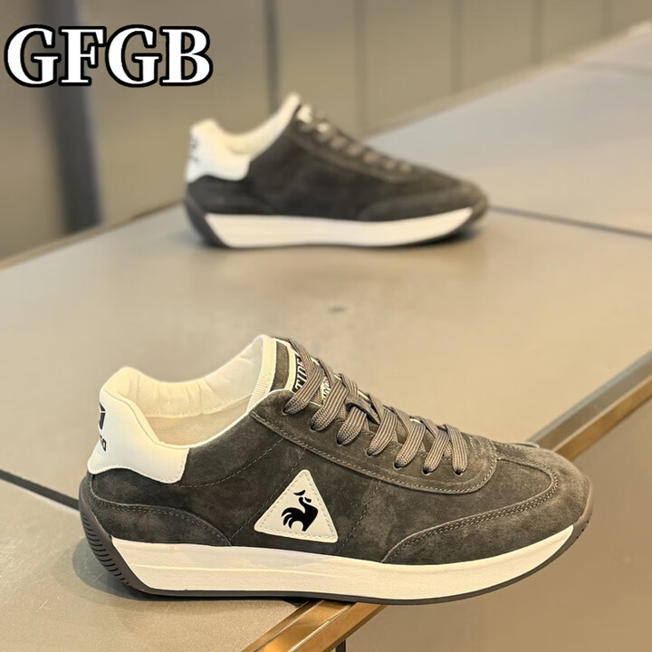 GFGB品牌轻奢男鞋2025秋冬季新款加绒加厚阿甘鞋百搭休闲鞋子男运动鞋 灰色 【高端男鞋】 41 【皮鞋码】【图片 价格 品牌 报价】-京东