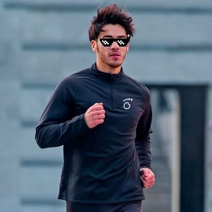 马孔多（macondo）半拉链马拉松跑步体育速干户外运动修身训练长袖T恤男女 【黑色半拉链长袖-M反光标】 XL【图片 价格 品牌 报价】-京东