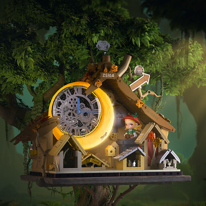 POPMART泡泡玛特Zsiga森林漫步系列拼搭积木潮玩玩具【图片 价格 品牌 报价】-京东