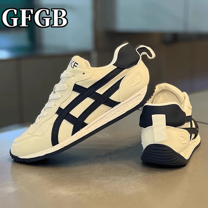 GFGB品牌轻奢男鞋2025秋冬季新款皮面休闲鞋子男厚底增高阿甘鞋运动鞋 白黑 【高端男鞋】 42 -皮鞋码,偏大【图片 价格 品牌 报价】-京东