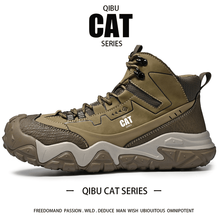 卡特（CAT）QIBU CAT SERIES 2025新款户外徒步鞋男秋冬新款城市徒步越野耐穿 卡其【9995】 43 比运动鞋大一码【图片 ...