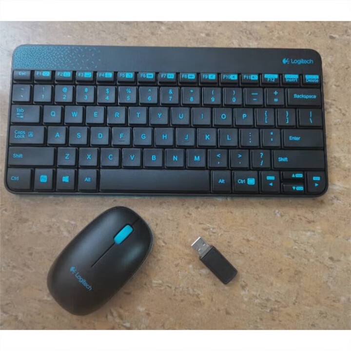 logitech 罗技罗技K240无线键盘 M212无线鼠标 MK240无线键鼠标接收器 全新散装K240单键盘(无接收器) 单独接收器【图片 ...