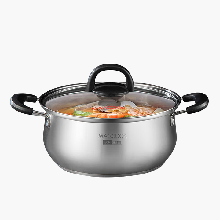 【美厨 MCDS-2554】美厨（MAXCOOK） MCDS-2554 304不锈钢汤锅22cm（单位：个）【行情 报价 价格 评测】-京东