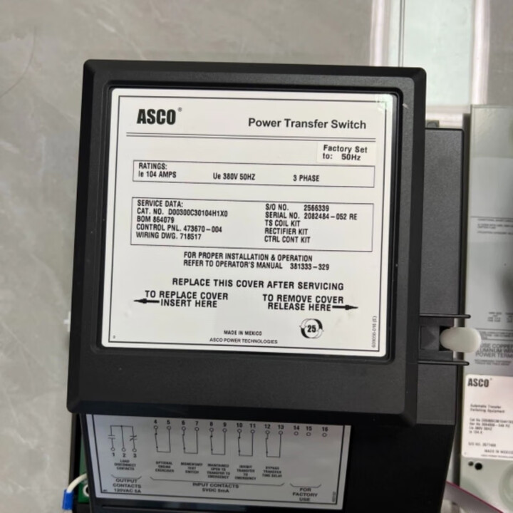 议价议价Asco 300系列双电源转换开关473670-004控制器【图片 价格 品牌 报价】-京东
