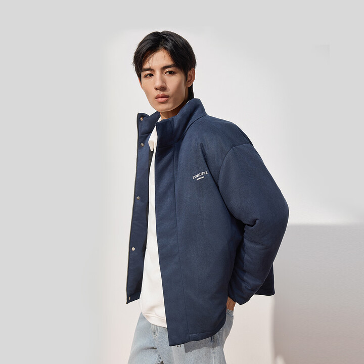 TRENDIANO 2025秋冬新款立领男款保暖轻便百搭羽绒服外套 1SE4330610 暗蓝 XL【图片 价格 品牌 报价】-京东