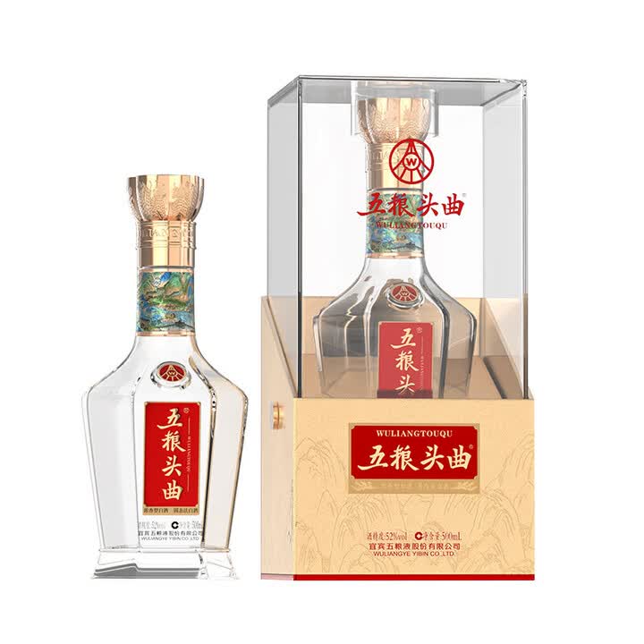 Wu Liang Tou Qu 江山版 透明桶 浓香型白酒 礼盒装 春节送礼 收藏佳品 52度 500mL 6瓶【图片 价格 品牌 报价】-京东