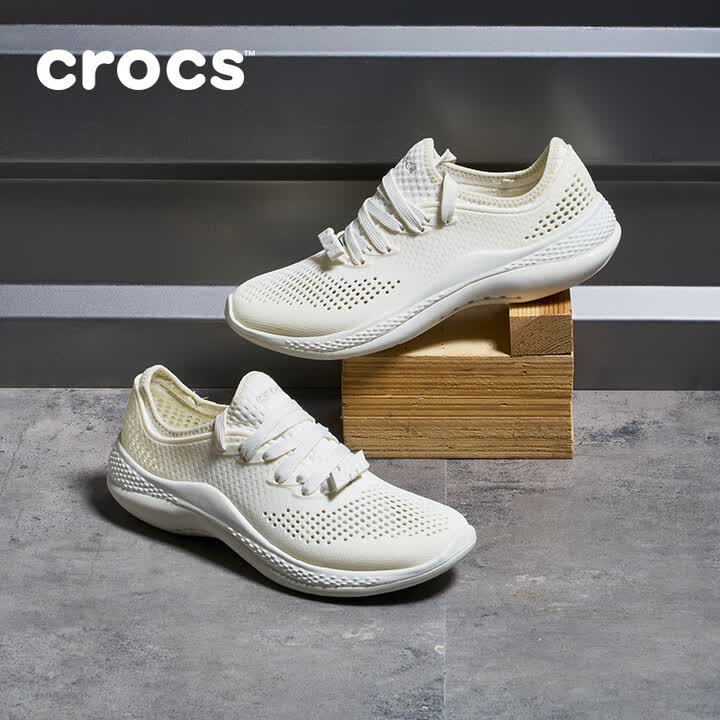 CROCS卡骆驰女士LiteRide360闪电鞋徒步系带鞋休闲鞋206705 米白/米白-1CV 37 (240mm)【图片 价格 品牌 报价】-京东