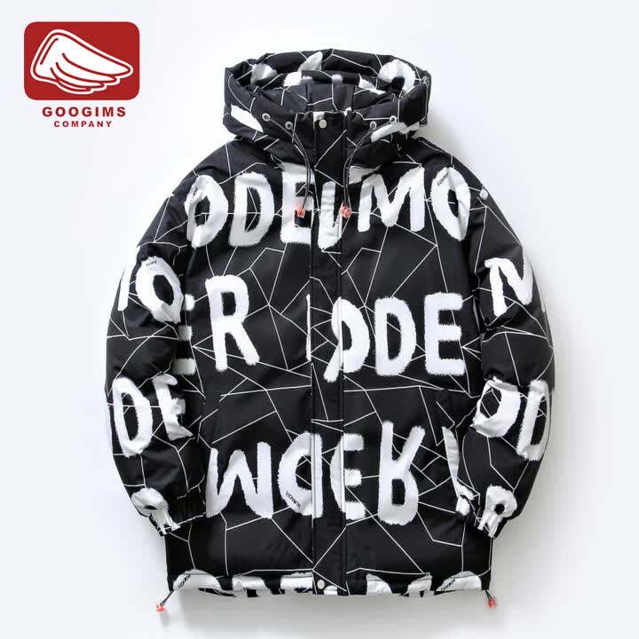 【GOOGIMSCBJS1260】GOOGIMS 羽绒服男士秋冬季外套衣多穿保暖男士印花青年纯色舒适男装CBJS1260 黑色 3XL 【行情 ...