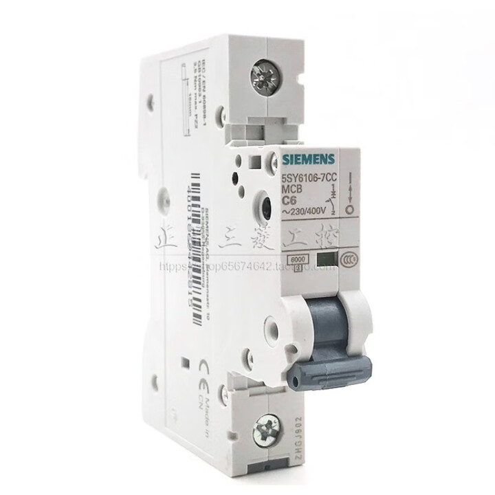 西门子（SIEMENS）1P西门子5SJ61 MCB断路器5SY 6106 6110 6116 6120-7CC 6A 10-20A ...